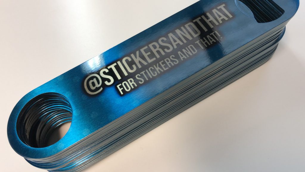 Personalised Custom Printed Bar Blade Bottle Opener
