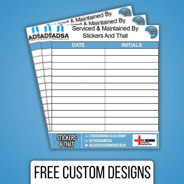 Custom Electrical Maintenance Stickers | StickersAndThat